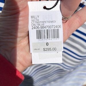 Milly | Skirts | Milly Striped Midi Skirt | Poshmark